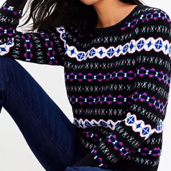 LOFT | Sweaters | Loft Sweater Multi Color Size Medium | Poshmark